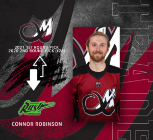 Mammoth Acquire Forward Connor Robinson From Saskatchewan Rush ...
