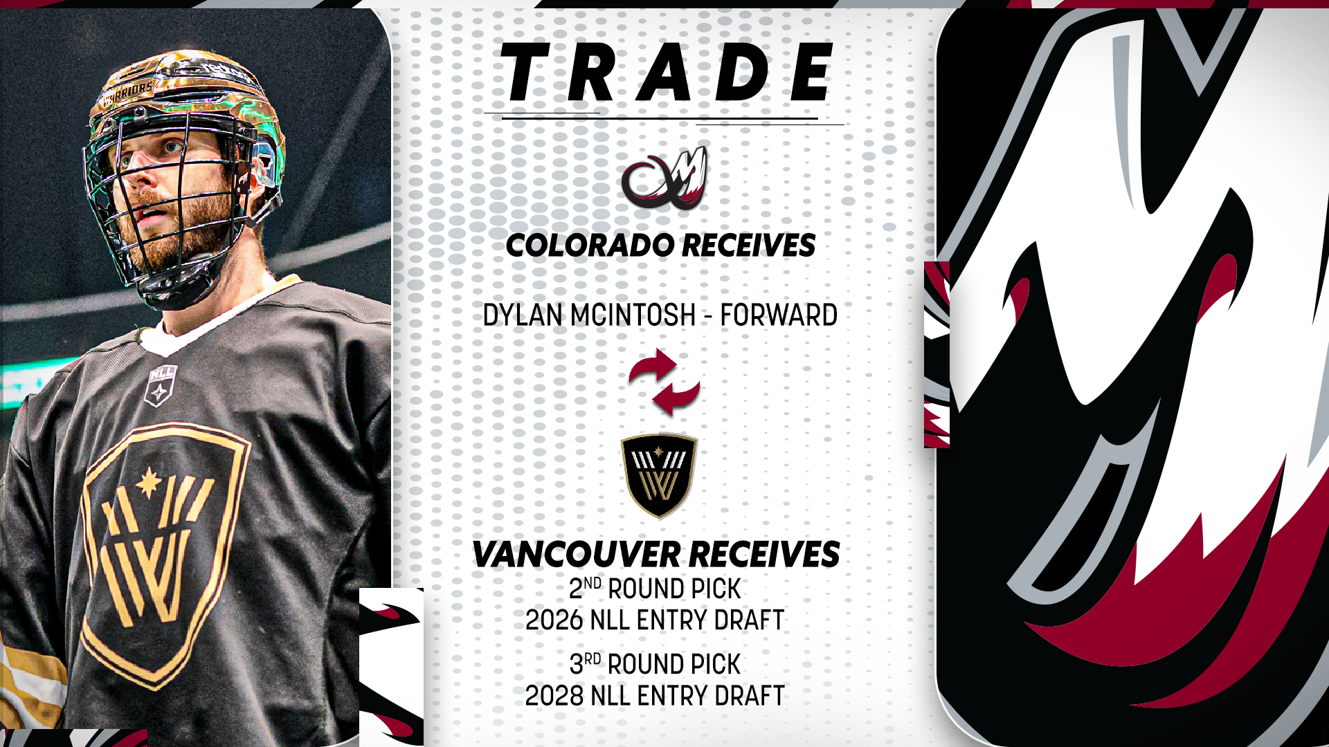Colorado Mammoth Acquire Forward Dylan McIntosh from Vancouver Warriors ...